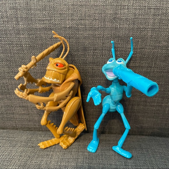 Disney | Toys | Vintage 998 Disney A Bugs Life Posable Hopper And Flick ...